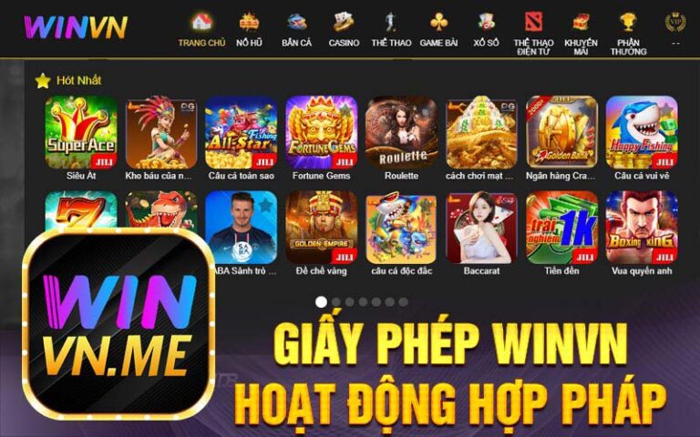 WINVN ⭐️ Link Vào WINVN.COM | Đăng Ký Nhận 188K